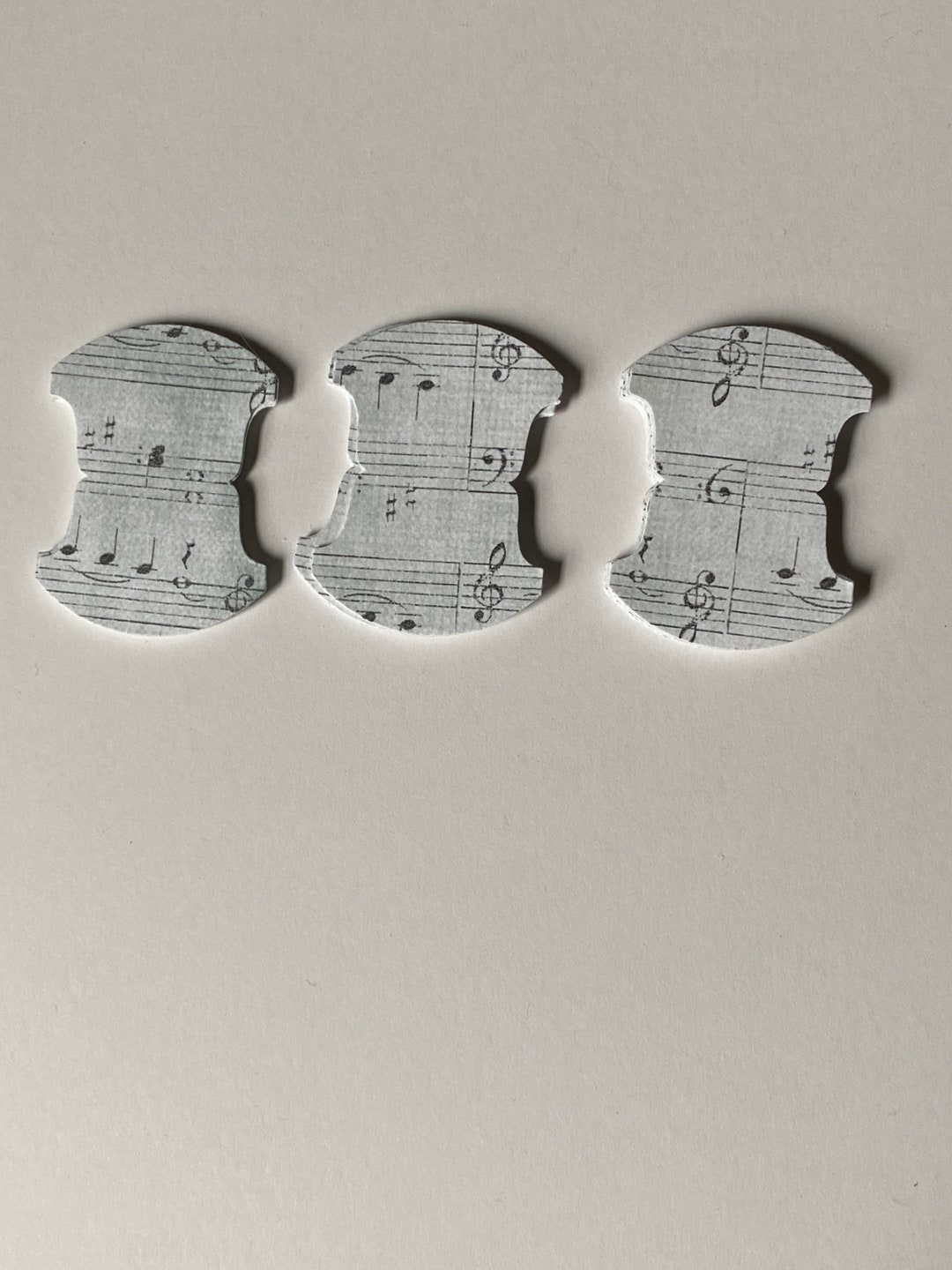Whale Tail Circle Tabs, Die Cuts, Music Notes in a Light Green ...