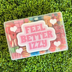 XL Candy Kit Feel Better Get Well Soon Gift Perfect Personalized Candy ...