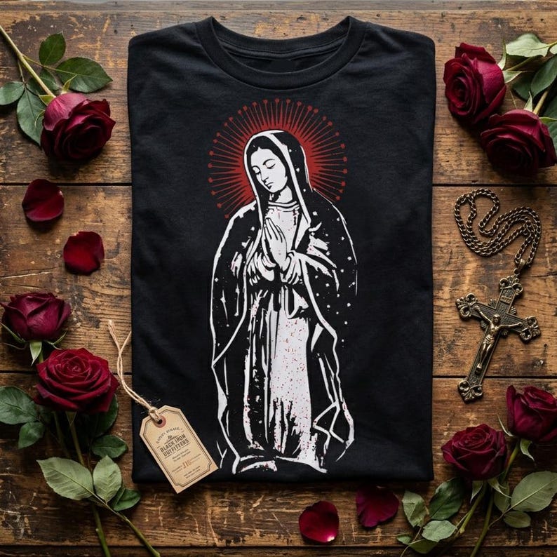 Our Lady of Guadalupe Shirt, Catholic Mexican Religious Blessed Mother ...