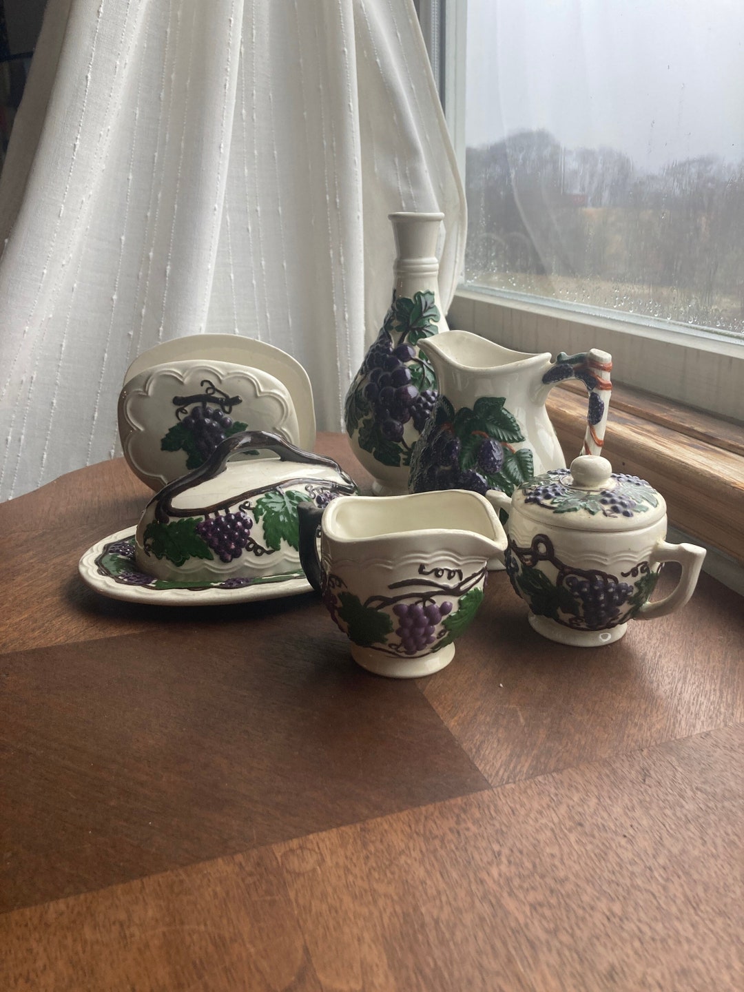 Arnel's 70s Ceramic Grape Cluster Kitchenware: Choose Your Piece - Etsy