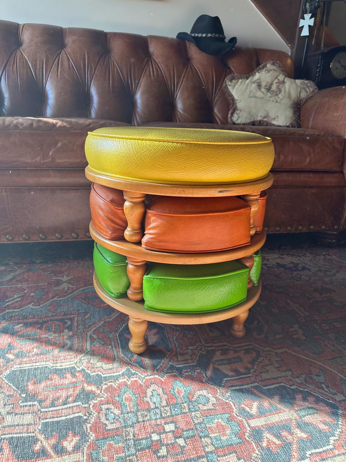 MCM Vintage Stacking Ottoman Stools ~ Danish or Ethan Allen/thomasville ...