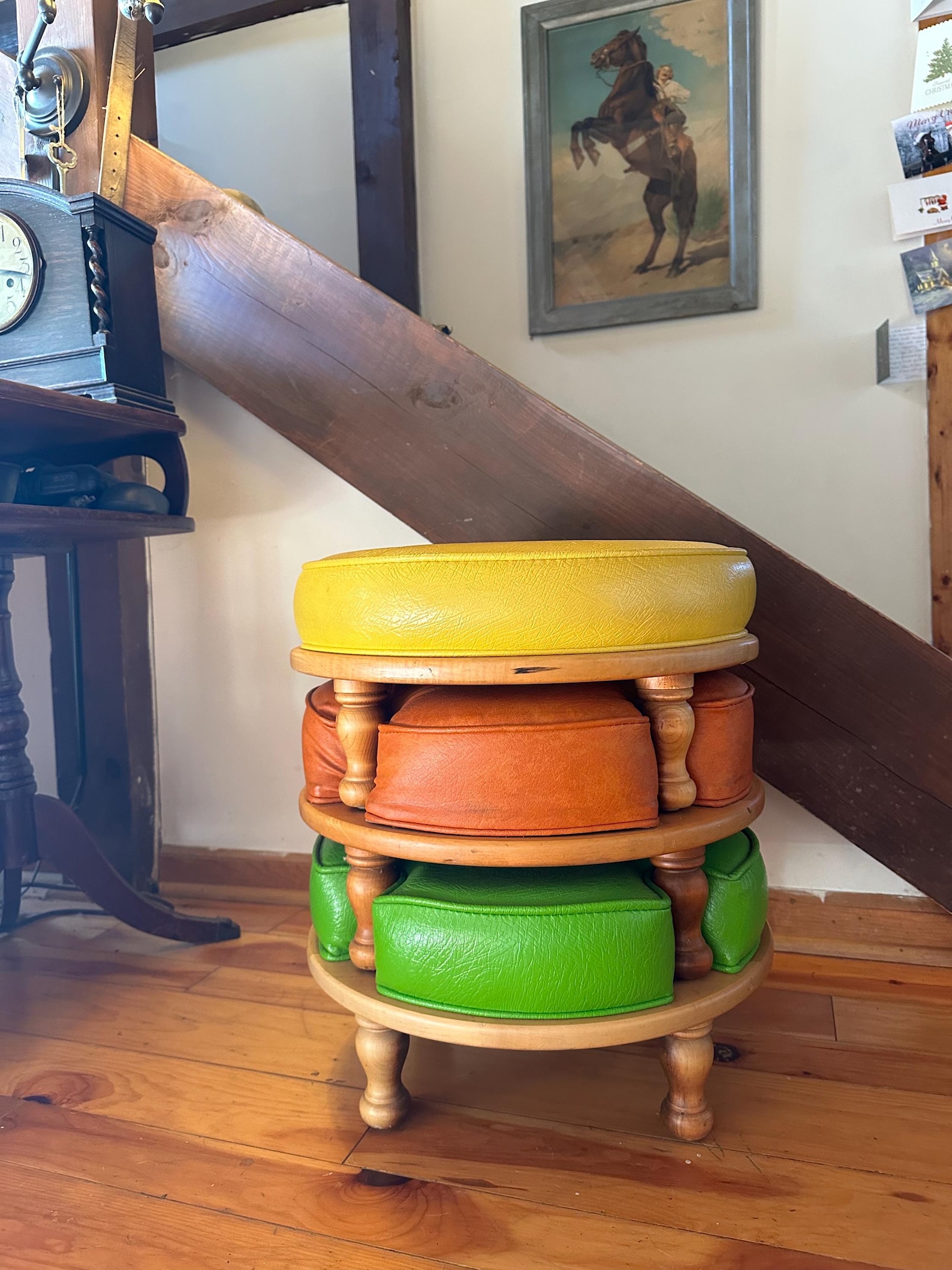 MCM Vintage Stacking Ottoman Stools ~ Danish or Ethan Allen/thomasville ...