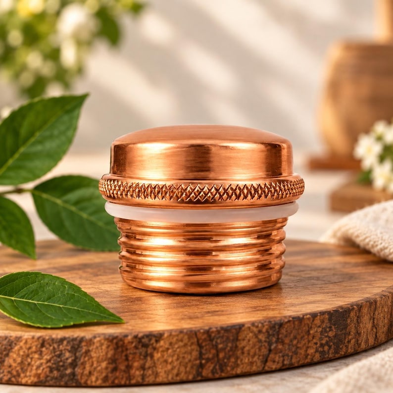 Pure Copper Water Bottles Set of 2, Hammered & Smooth, Ayurvedic ...