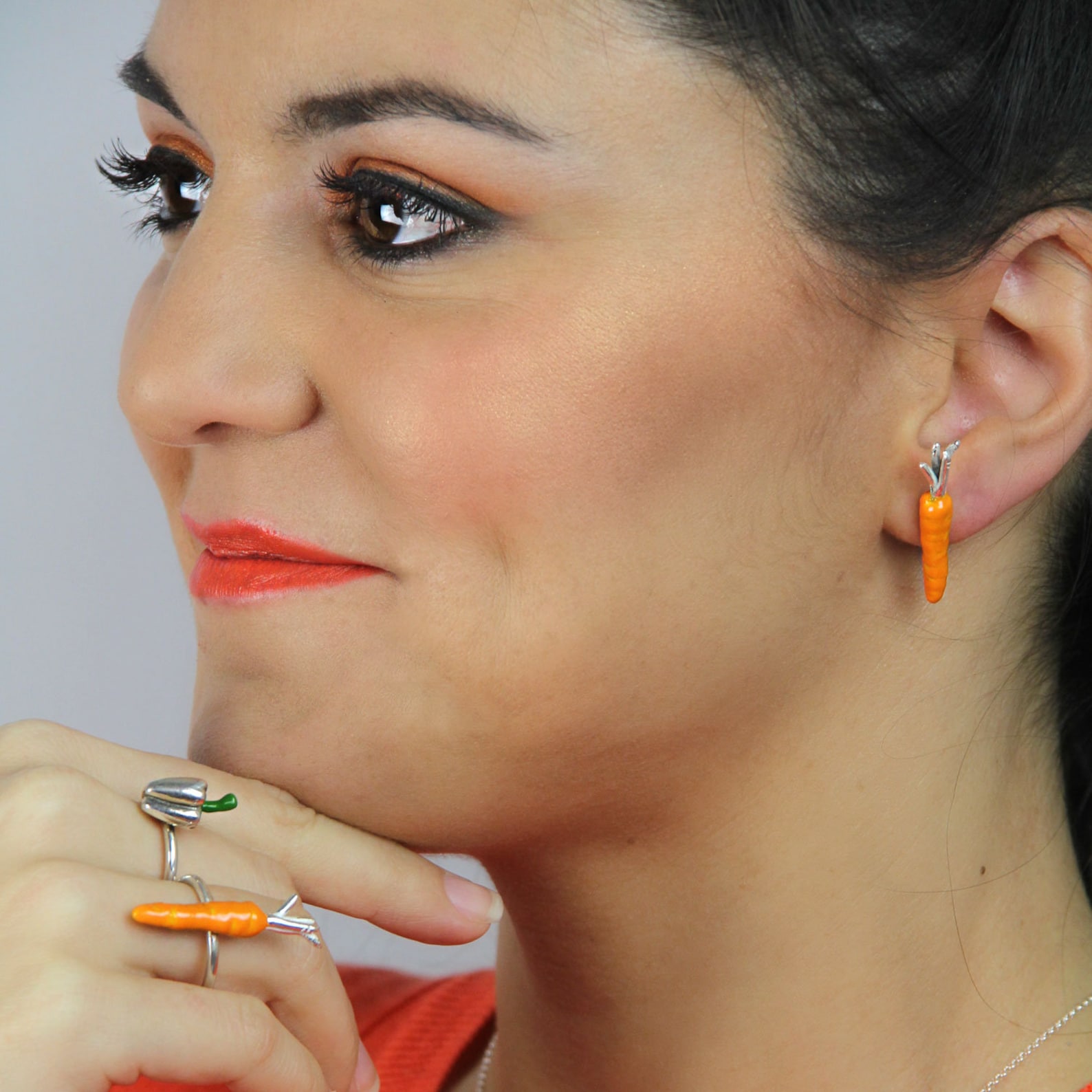 Silver Carrot Ring Adjustable Ring Silver Ring Sterling | Etsy