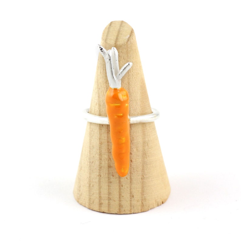 Silver Carrot Ring Adjustable Ring Silver Ring Sterling - Etsy