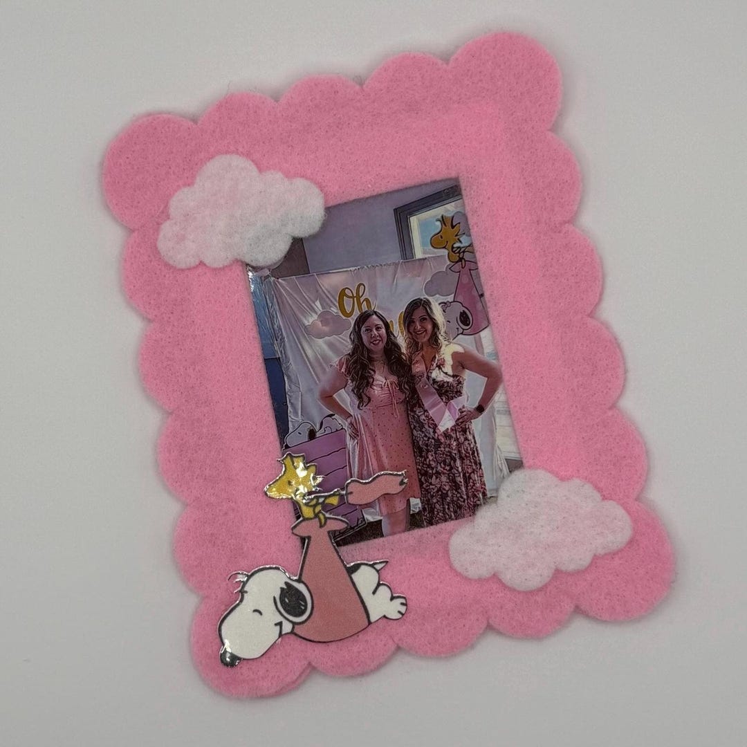 Snoopy Baby Shower Magnetic Felt Picture Frames - Set of 10 - Etsy