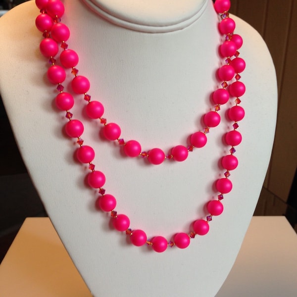 Fuschia Necklace - Etsy