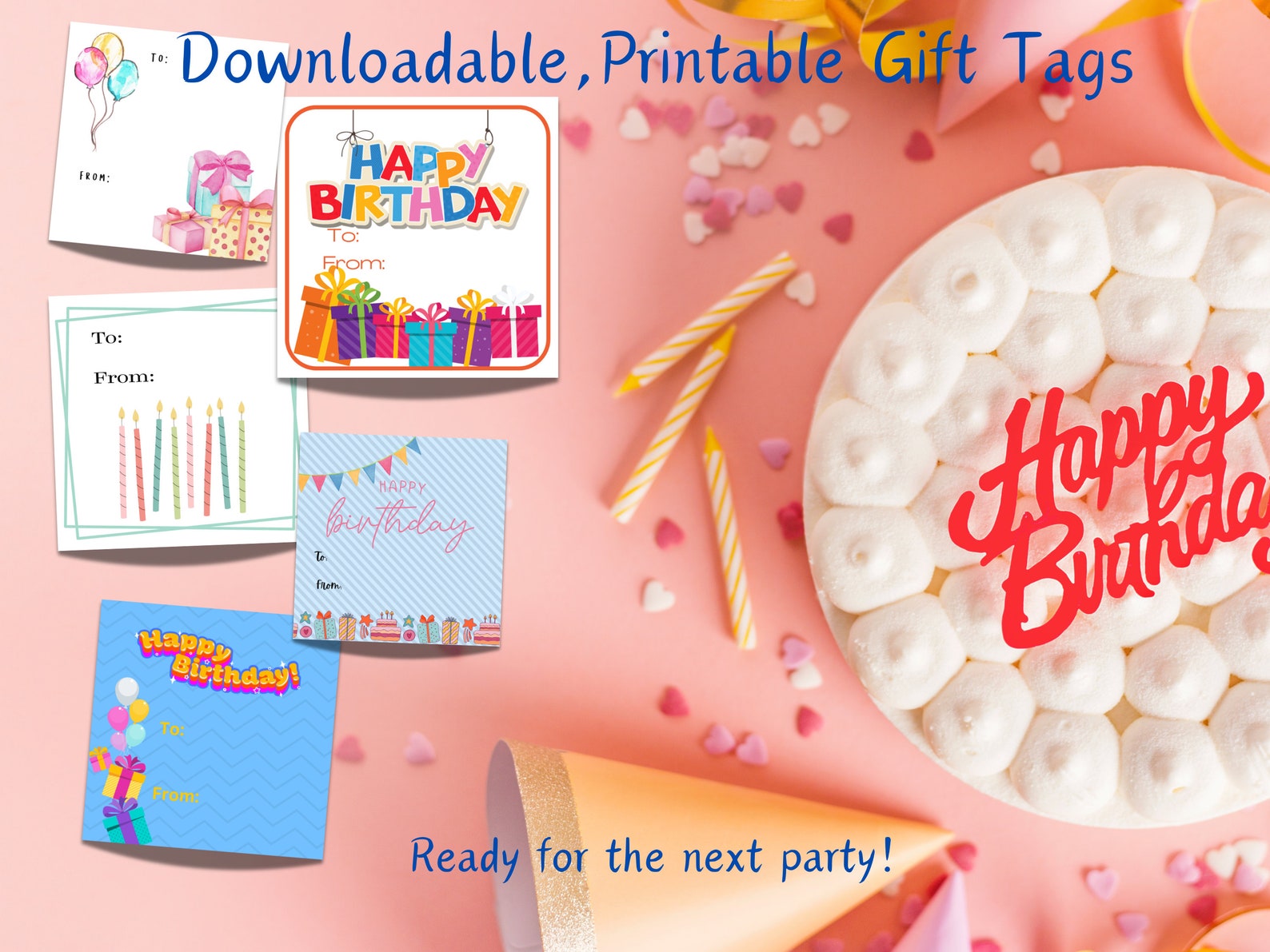 Happy Birthday Tags | Gift Tags | Downloadable | Printable | Birthday ...