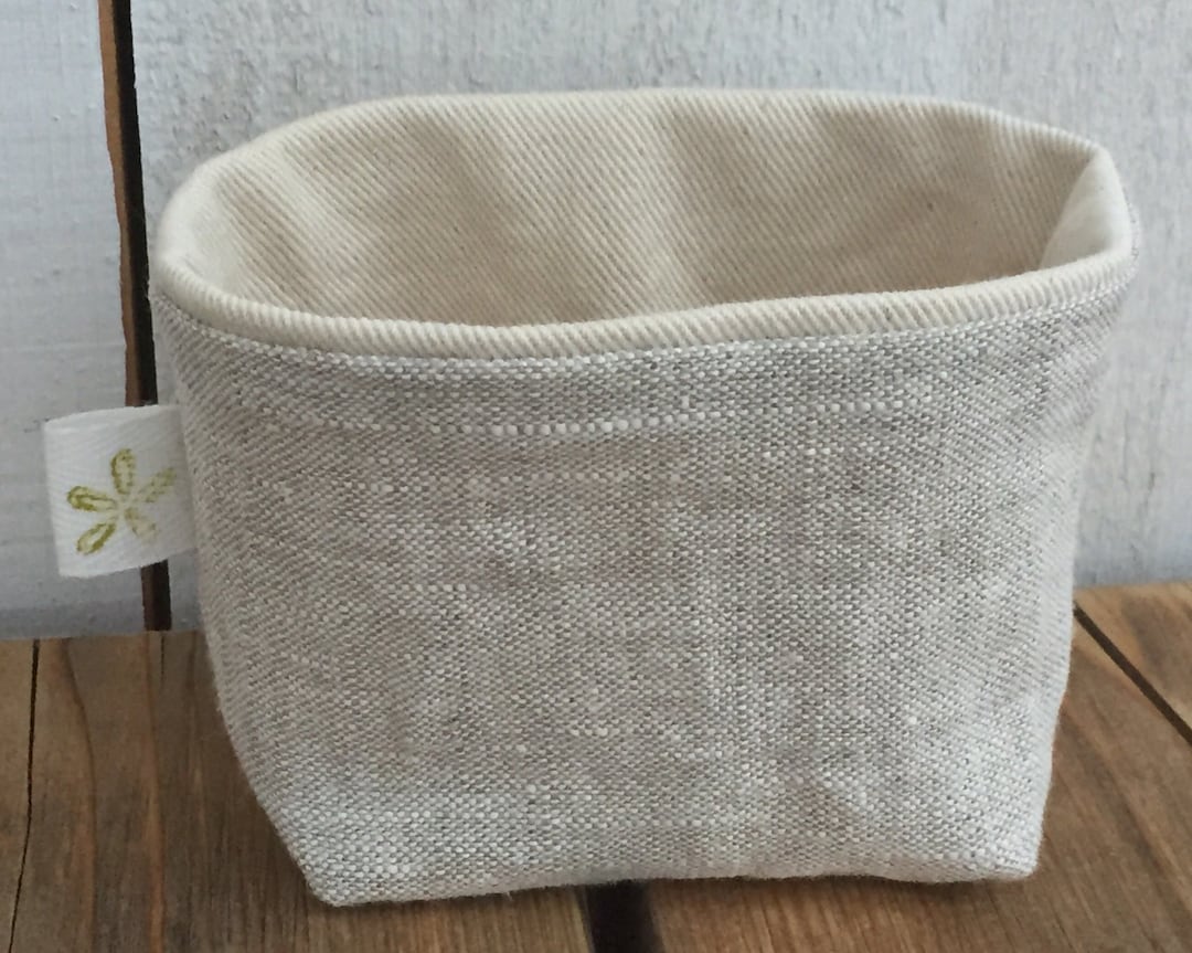 Tiny Linen Basket - Etsy Canada