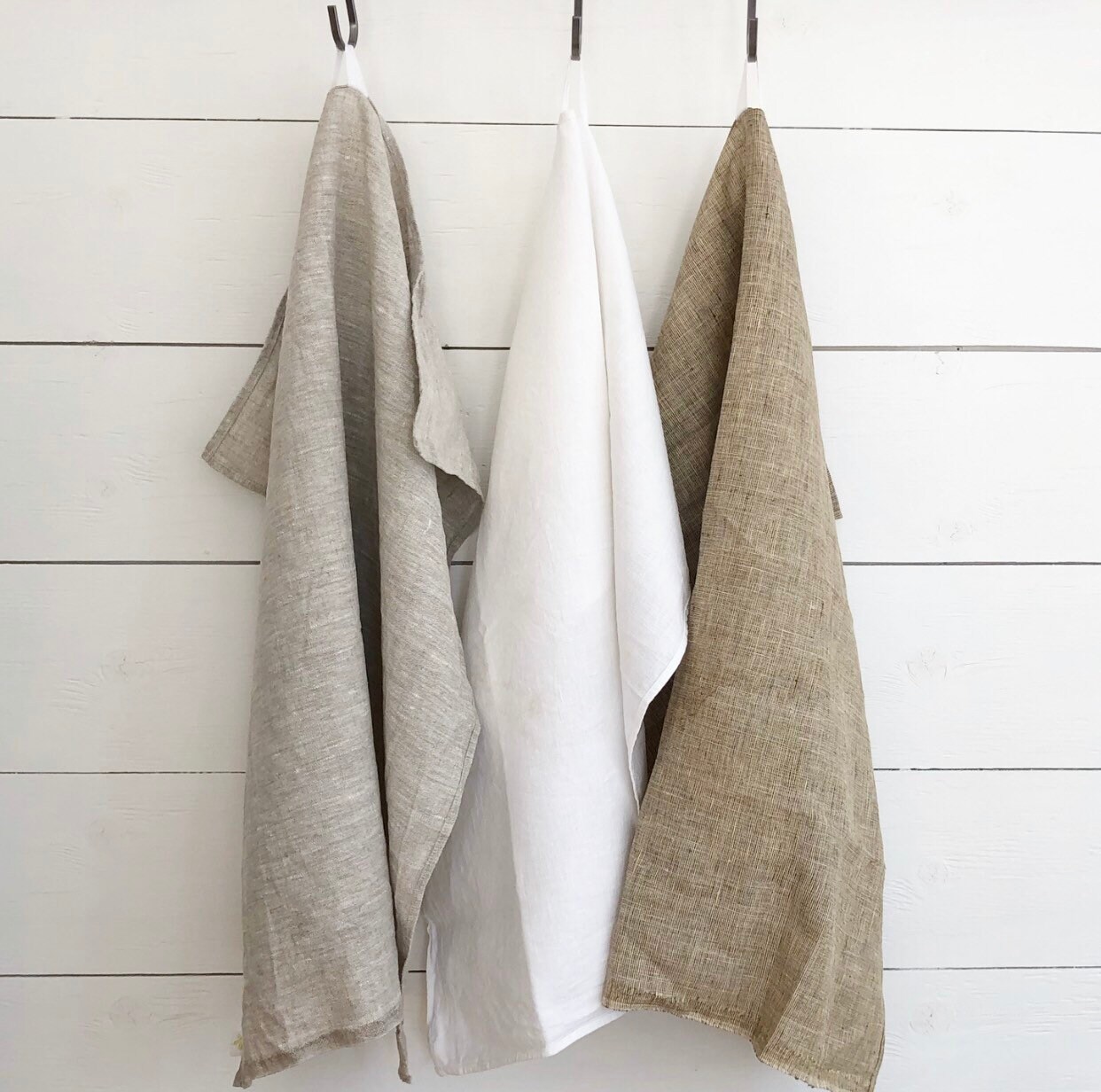 Large Square Linen Towel | Etsy