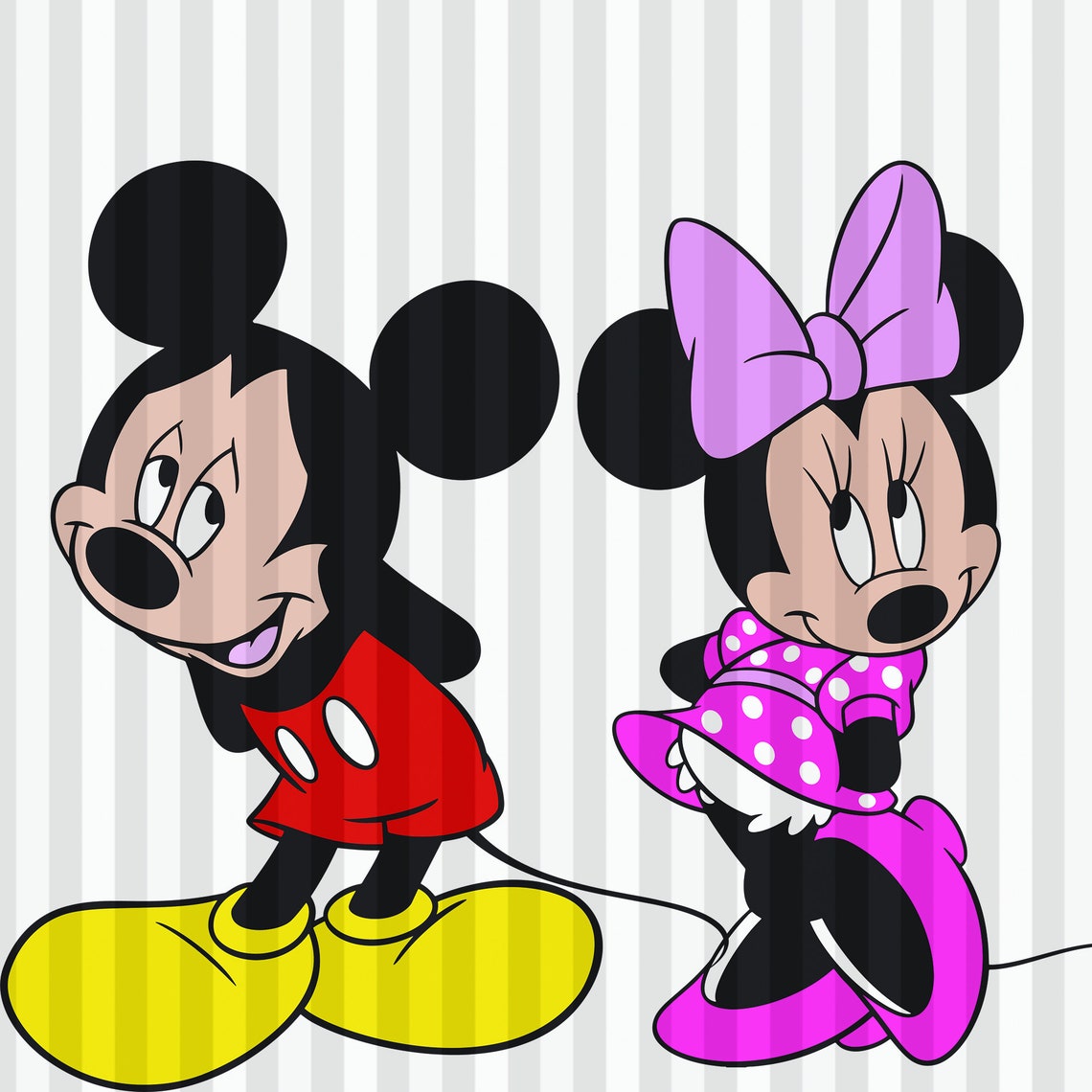 Mickey Minnie Mouse Layered Cut Files Svg Etsy