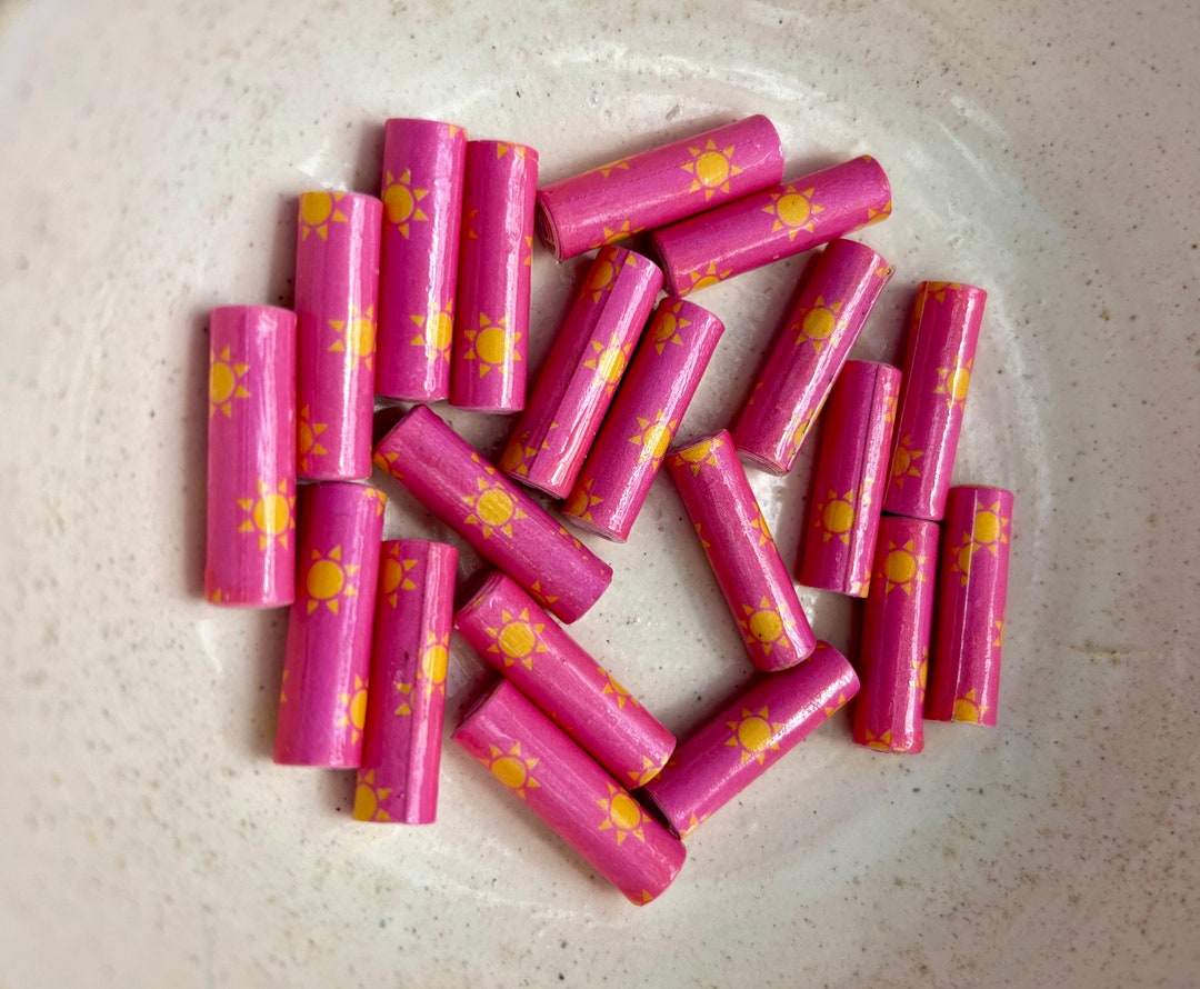 Sunny Days Handmade Rolled Paper Tube Beads 1 Inch: Set of 20 - Etsy