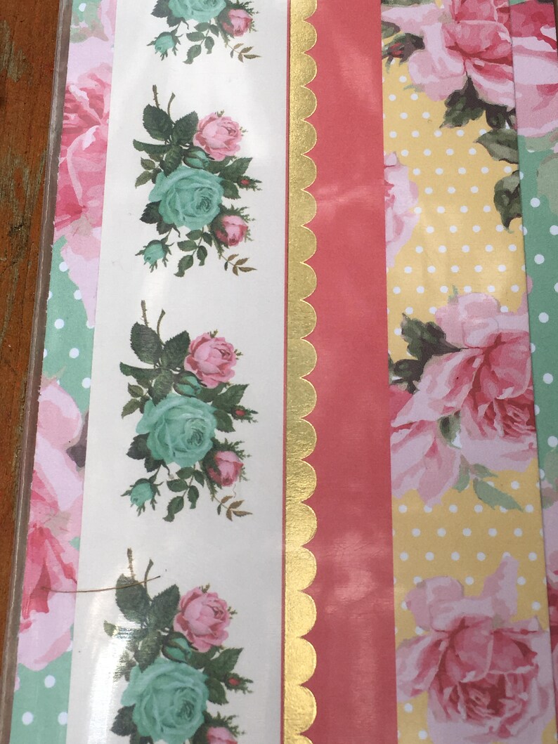 Victorian Wallpaper Handmade Bookmark With Paper Oval Bead - Etsy