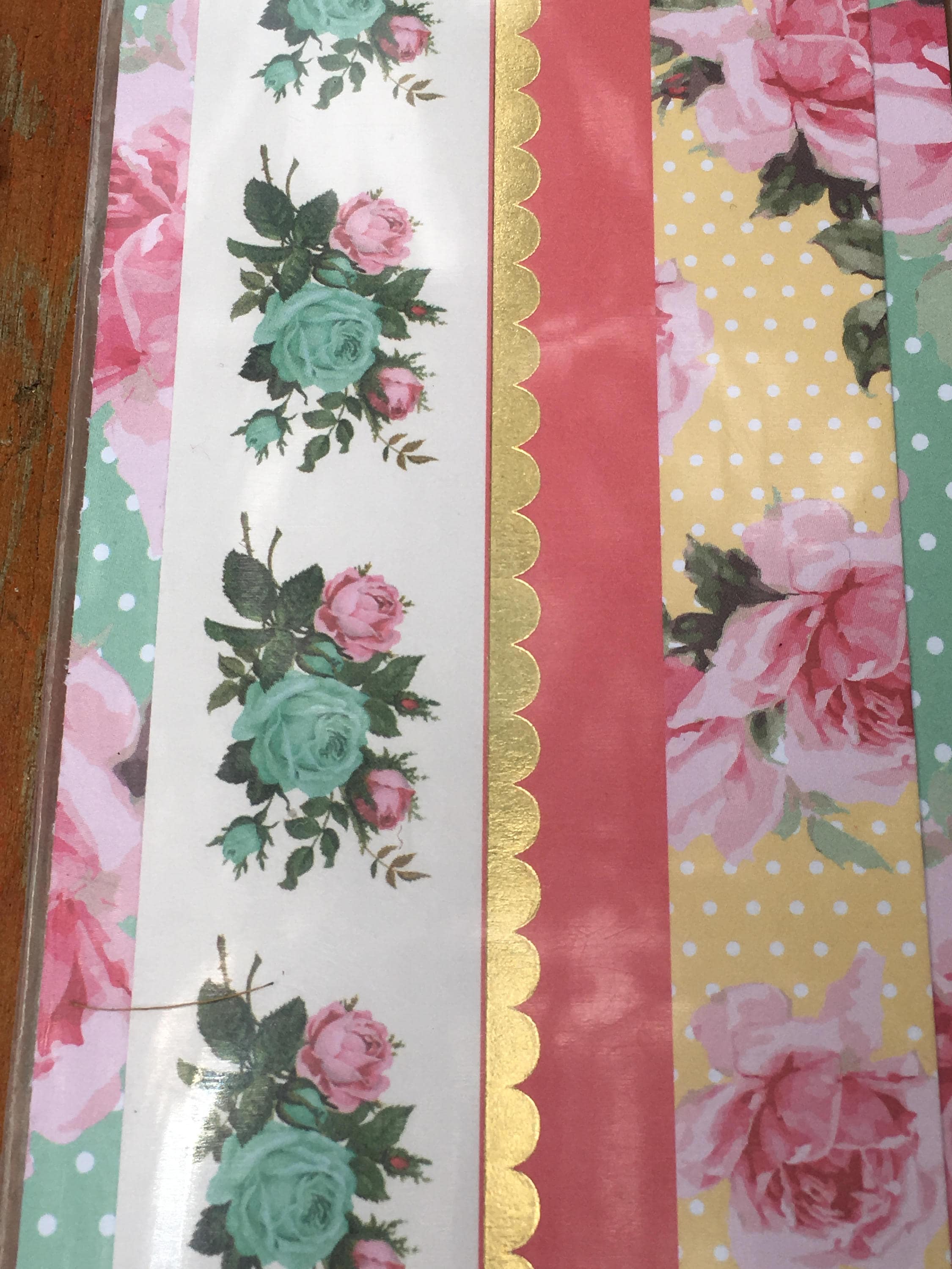 Victorian Wallpaper Handmade Bookmark With Paper Oval Bead - Etsy