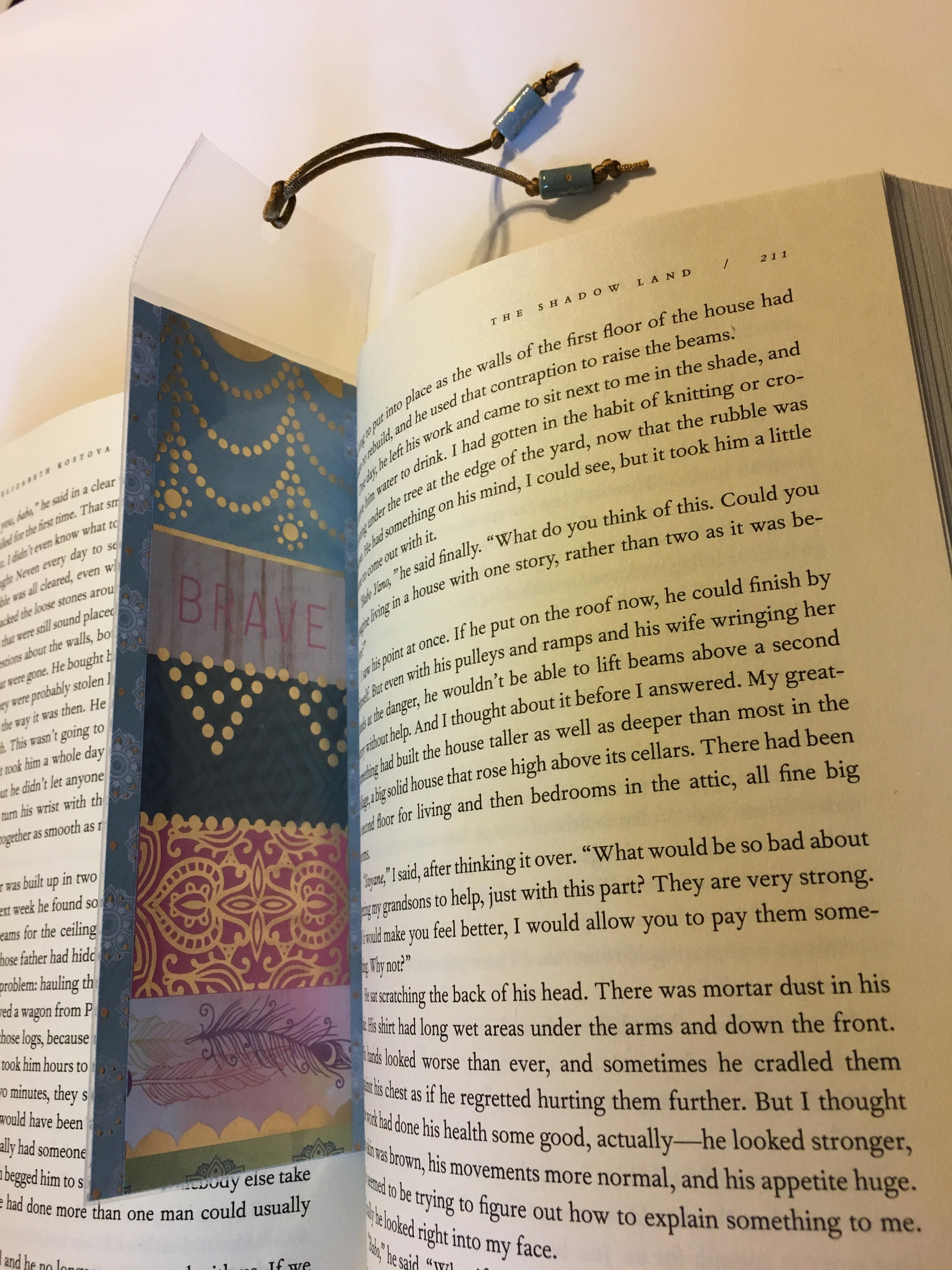 Boho Brave Handmade Bookmark With Paper Bead Tassel Plastic - Etsy