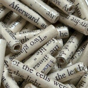 Recycled Book Page Handmade Paper Beads 1” Set of 20: New Bulk Pricing ...