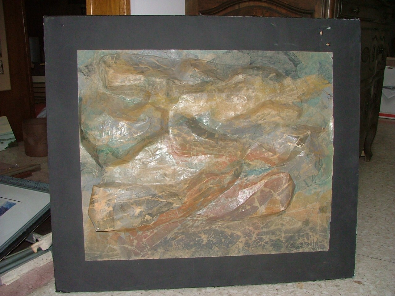 3 Dimensional ABSTRACT Looks Like Topography Map by KLAUS BRILL Listed ...