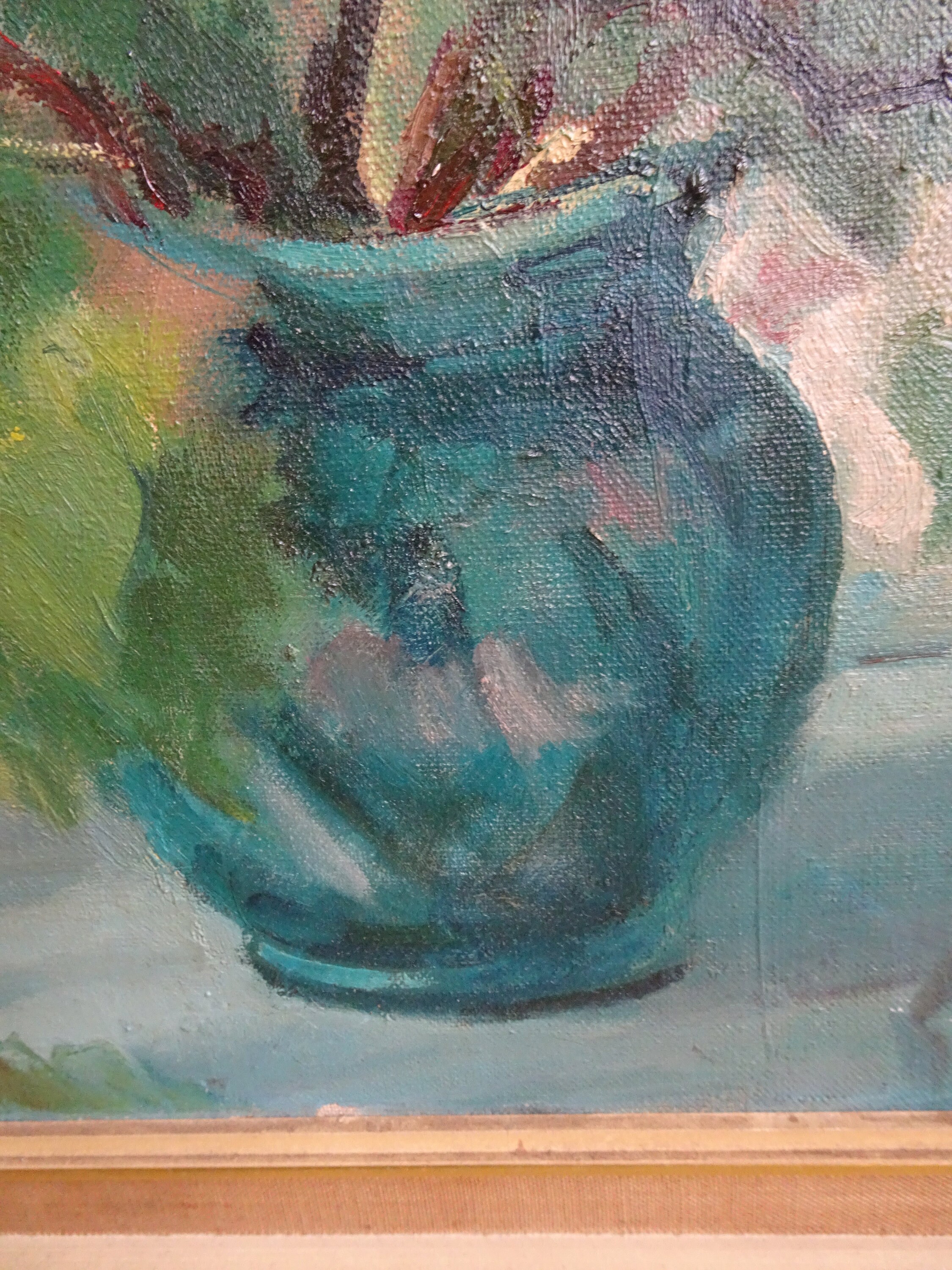 MAGNOLIA FLORAL Suzanne C. Harris born 1909 Listed British Artist ...