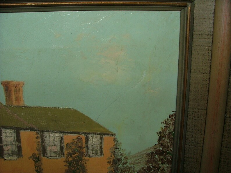 SALMON COLOR HOUSE on Corner by William Smeitzer - Etsy