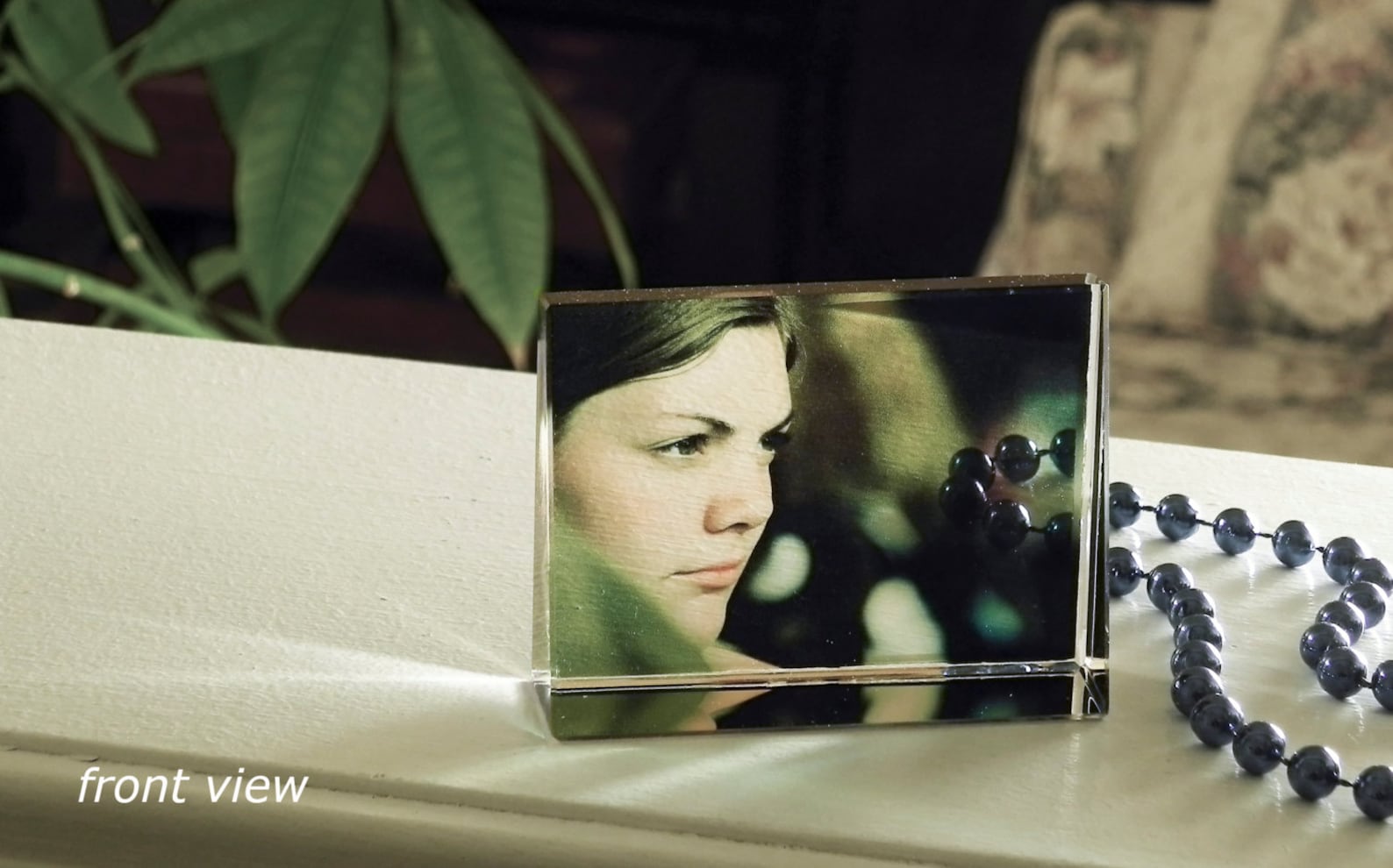 Personalized Photo Frame See Through Glass Small Wedge - Etsy Canada
