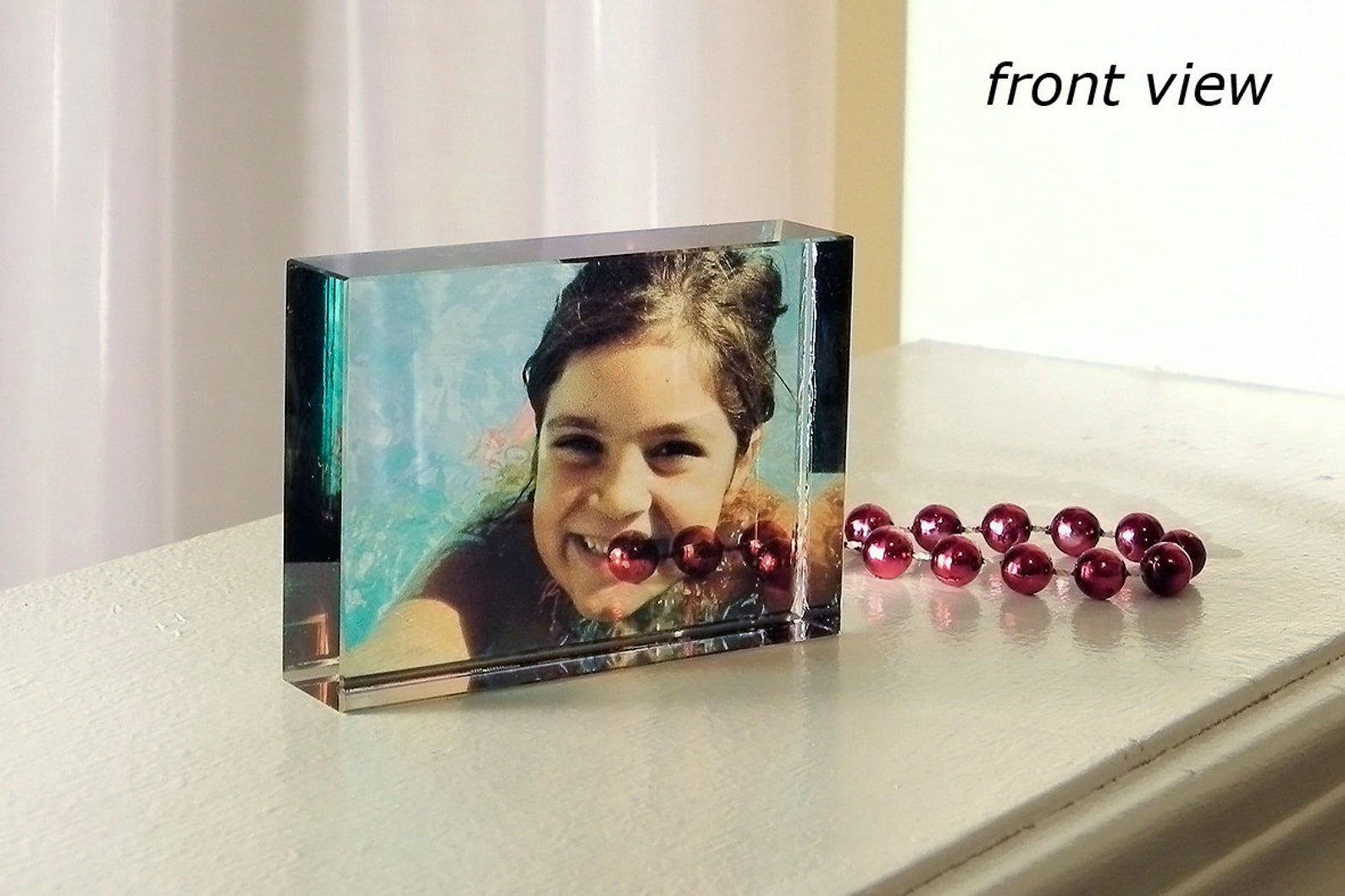 Personalized Photo Frame - See Through Glass - Small Brick - Etsy