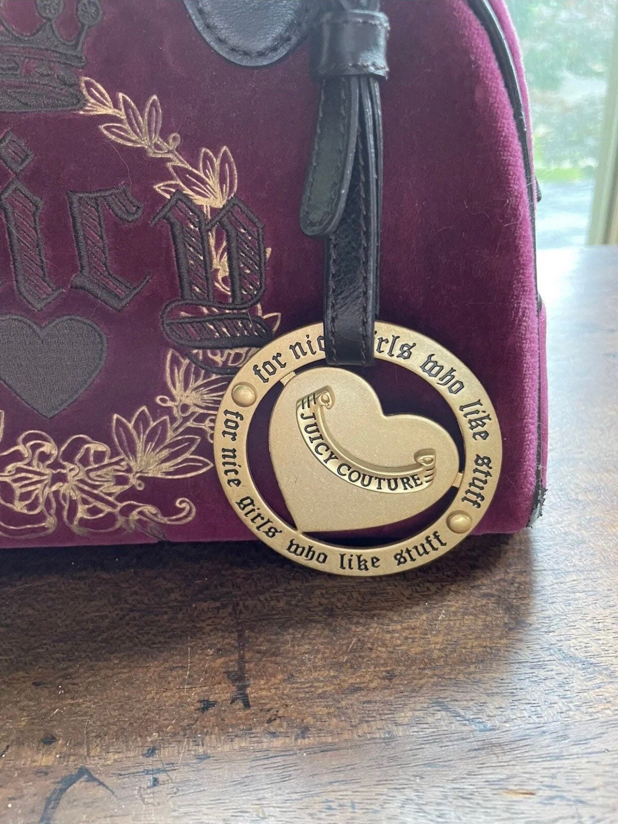 Rare Vintage Y2K 2000s Juicy Couture Bowler Velour Purse and Rare Vintage Y2K 2000s Juicy Couture Bowler Velour Purse and