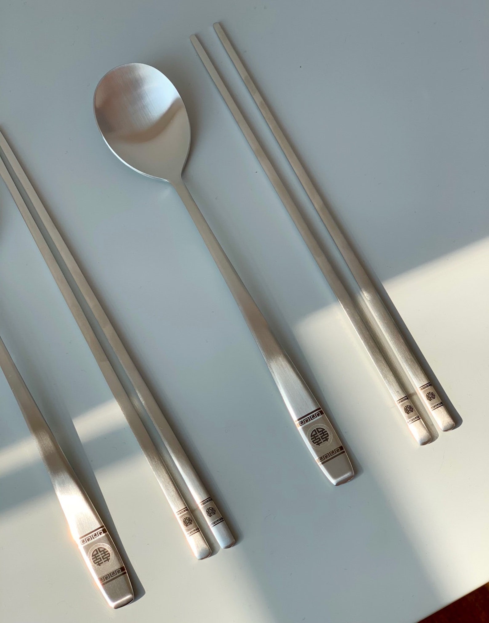 Cozymomdeco / Friend Gift / Korean Chopsticks Spoon Set-100% | Etsy