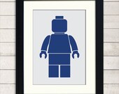 Items similar to Lego Man A3, Retro Poster, Wall Art on Etsy