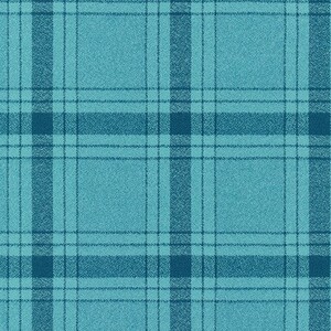 Mammoth Flannel Aqua Blue and Navy Blue 'WATERFALL' - Etsy