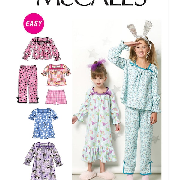 Girls Pajama Pattern - Etsy