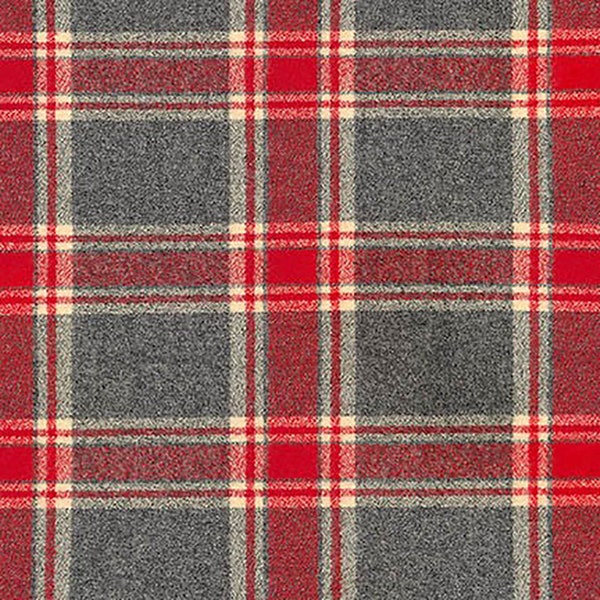Red Plaid Fabric - Etsy