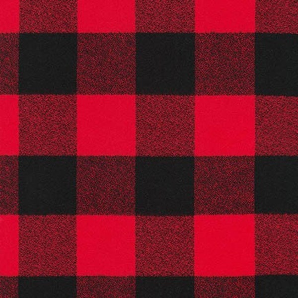 Red Buffalo Plaid Fabric - Etsy