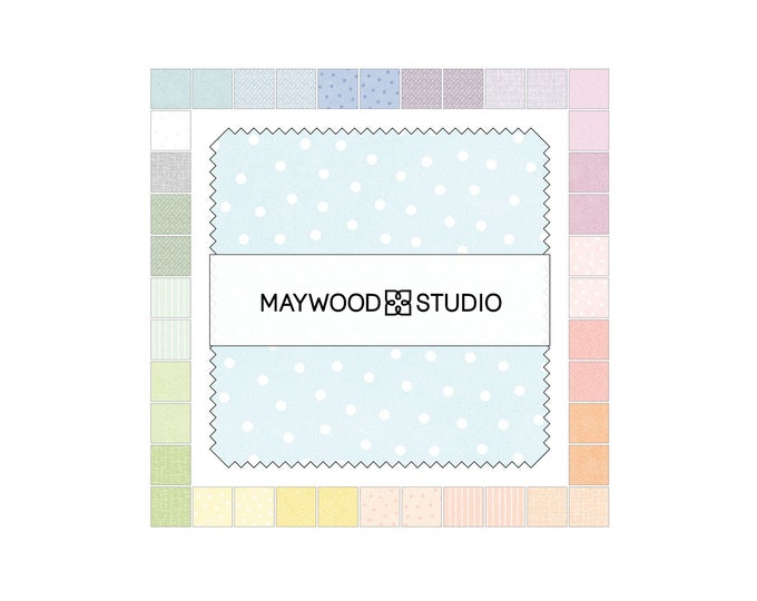 Flannel little Lambies Woolies 10-inch Layer Cake 42 Pieces 100% Cotton ...