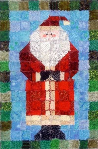 Saint Nick Rag Quilt Pattern by Karla Alexander in two sizes | Etsy
