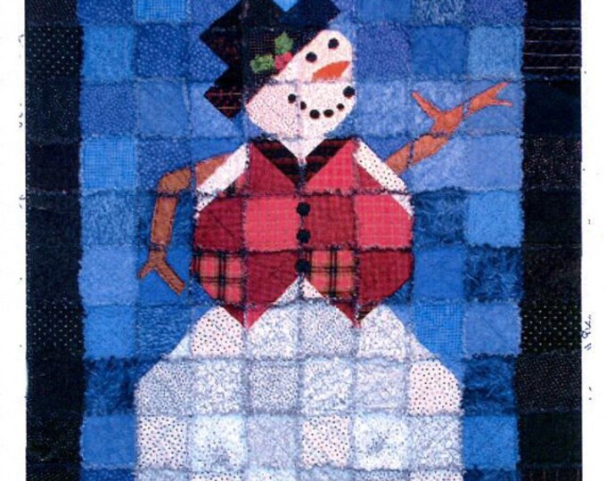 Frosty 'the Rag Edge Snowman' Quilt Pattern by Karla Alexander in Two ...