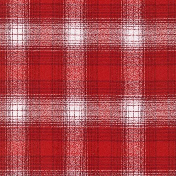 Red Plaid Fabric - Etsy