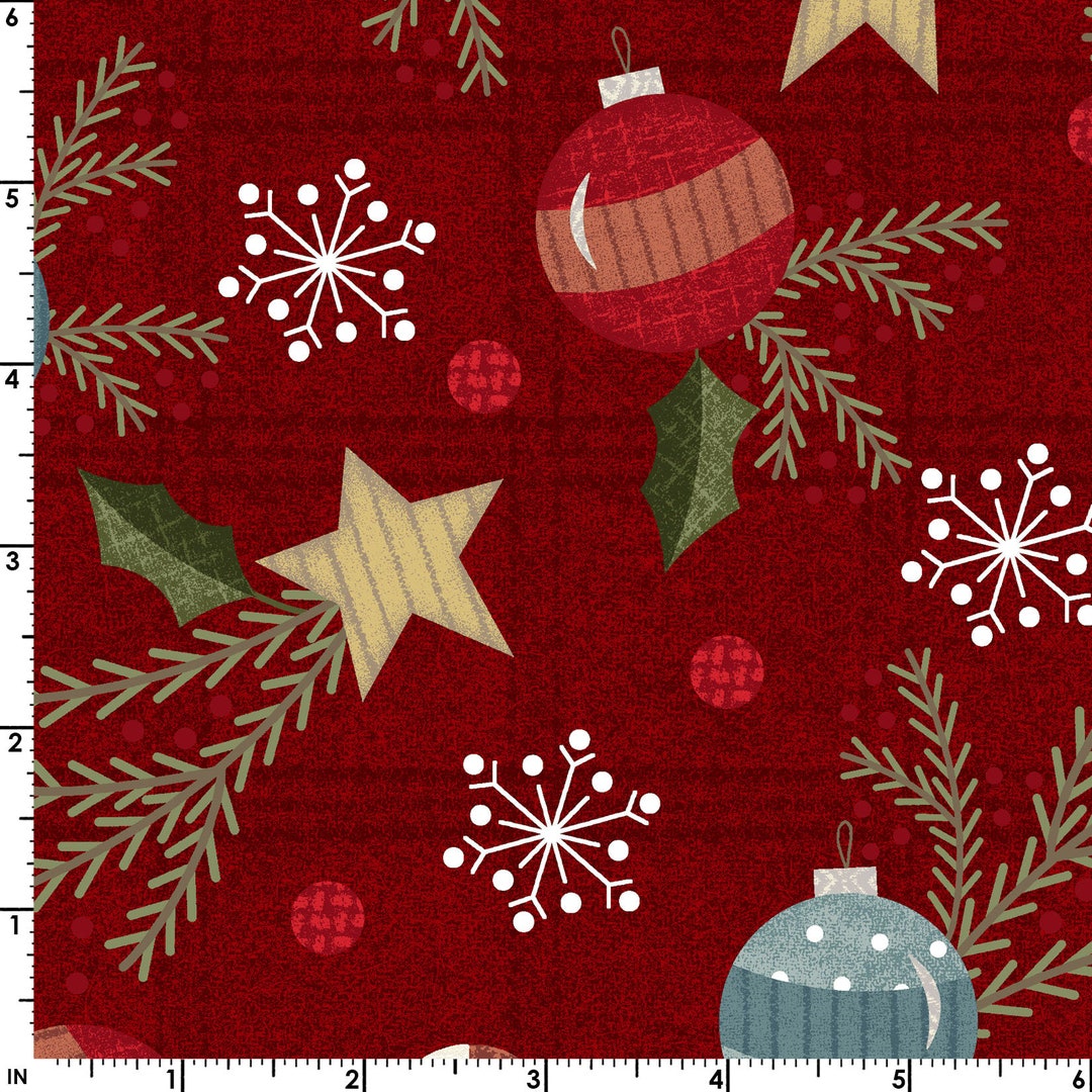 Flannel 'snowdays Trimmings' Holiday Theme on - Etsy