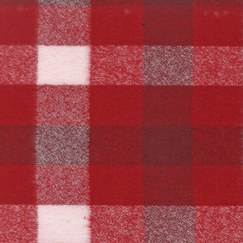Mammoth Flannel Red White and Black Plaid Fabric by the Yard - Etsy