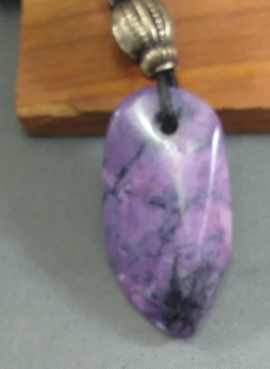 Sugilite Gemstone Pendant / Sugilite Necklace / Purple Sugilite Bead ...