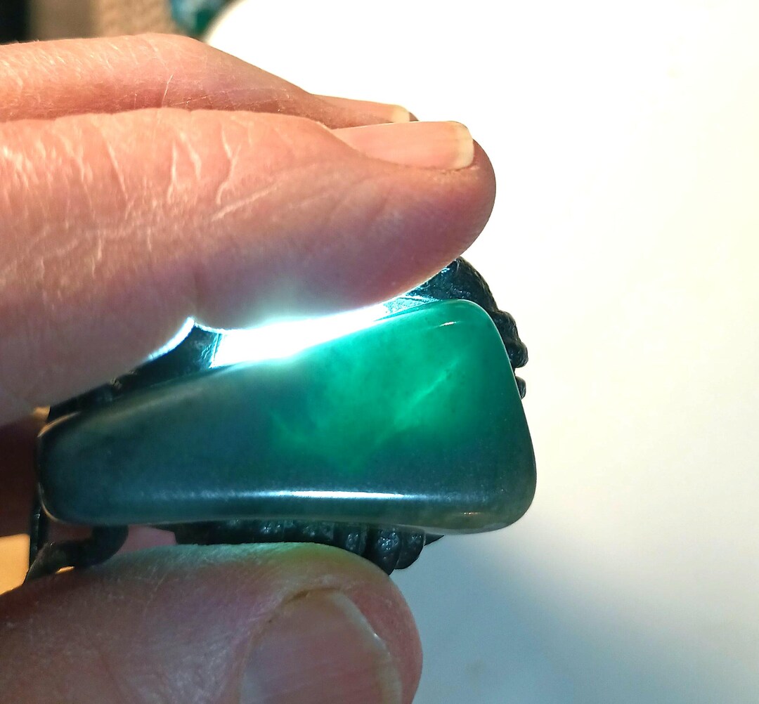 Blue Jade Stone Guatemala Natural Rare Jadeite Bead for Necklace D - Etsy