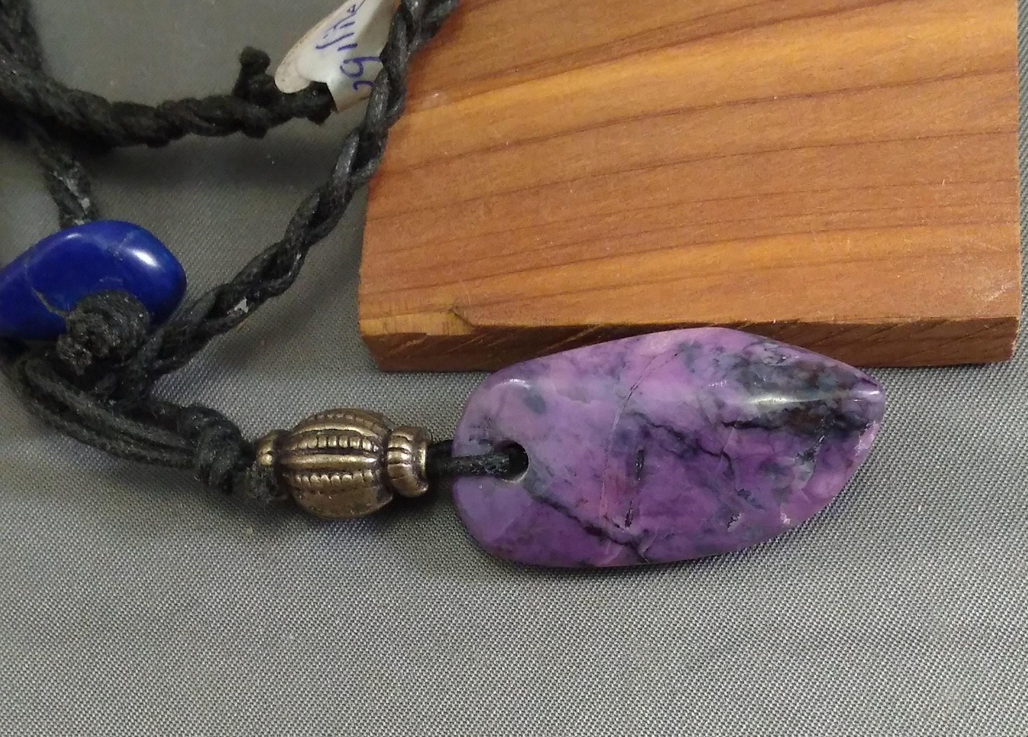 Sugilite Gemstone Pendant / Sugilite Necklace / Purple Sugilite Bead ...