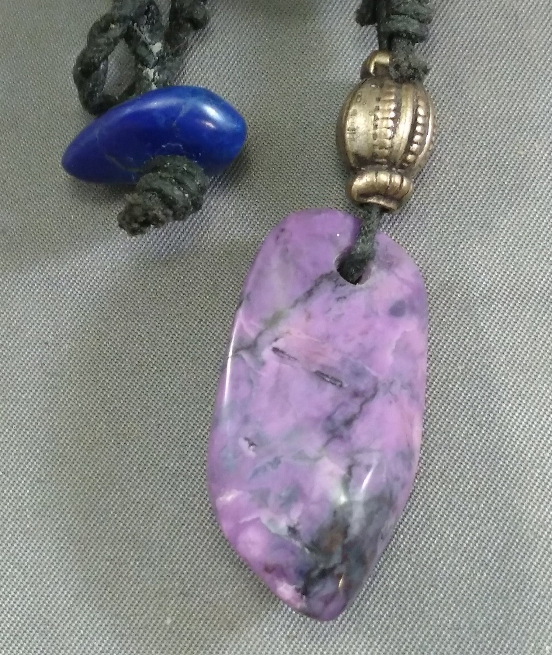Sugilite Gemstone Pendant / Sugilite Necklace / Purple Sugilite Bead ...