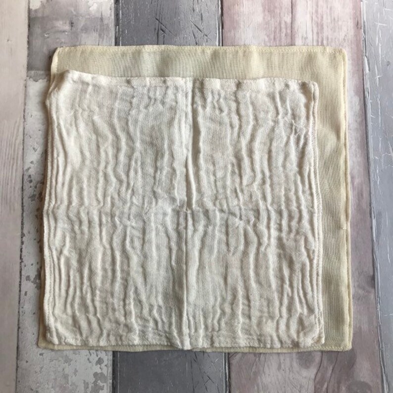 Organic Muslin Face Cloth Set of Two - Etsy
