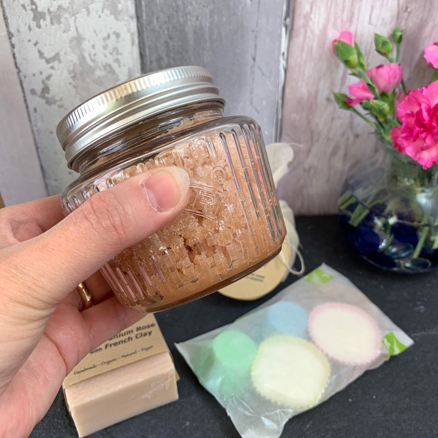 Vegan Organic Geranium Rose Gift Set Pampering - Etsy UK