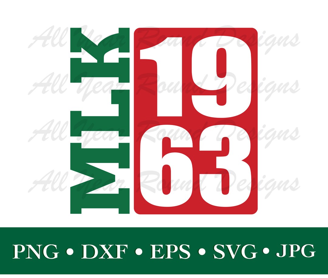 MLK SVG PNG Dxf Eps Jpg File, I Have A Dream Martin Luther King 1963 ...