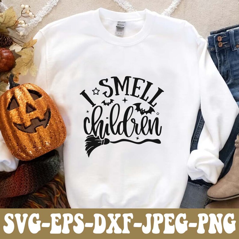I Smell Children SVG PNG DXF Eps Jpg File Witch Halloween - Etsy