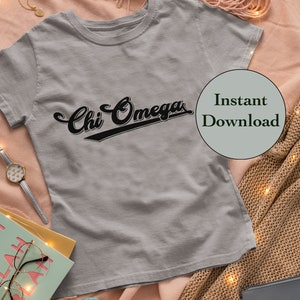 Chi Omega SVG PNG DXF Eps Jpg File, Chio Sorority Greek Life Cut File ...