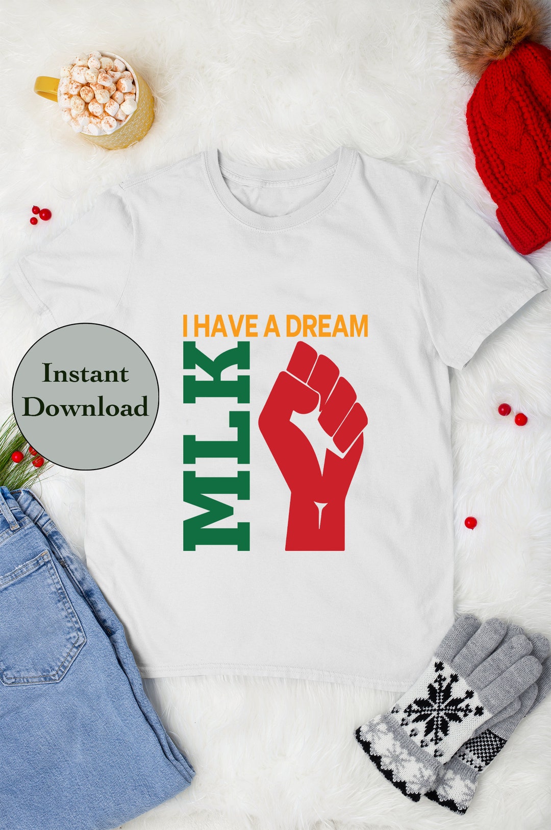 MLK SVG PNG Dxf Eps Jpg File, Martin Luther King Jr Cutting Files for ...