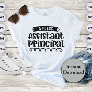 Assistant Principal SVG PNG DXF Eps Jpg File Bundle, Asst Principal ...