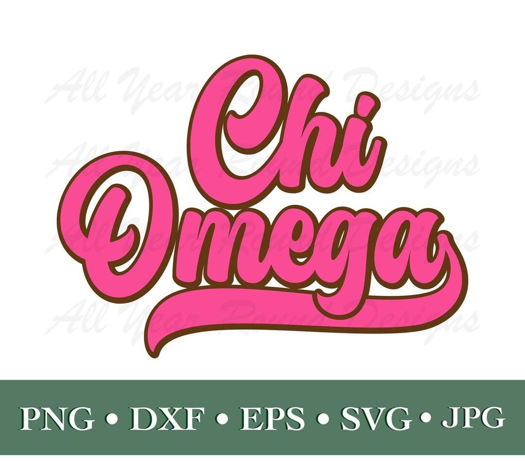 Chi Omega SVG PNG DXF Eps Jpg File Chio Sorority Greek Life - Etsy